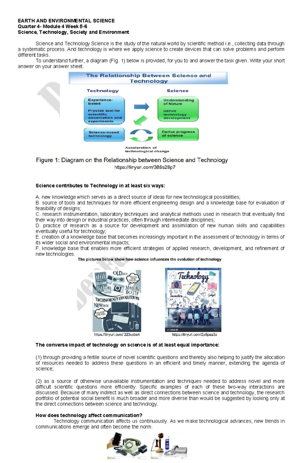 Earth AND Environmental Science- Notes Module 4 - EARTH AND ...