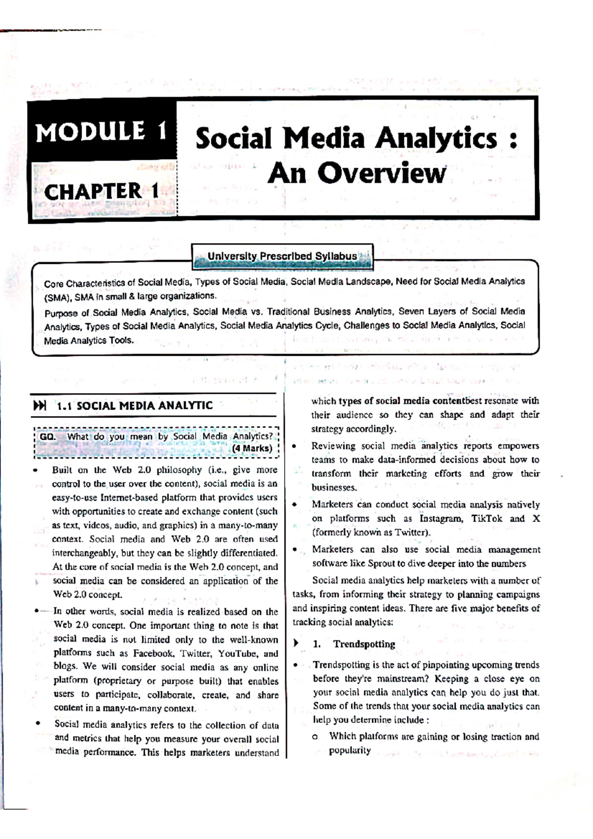 SMA Module 1 - Social Media Analytics - Studocu