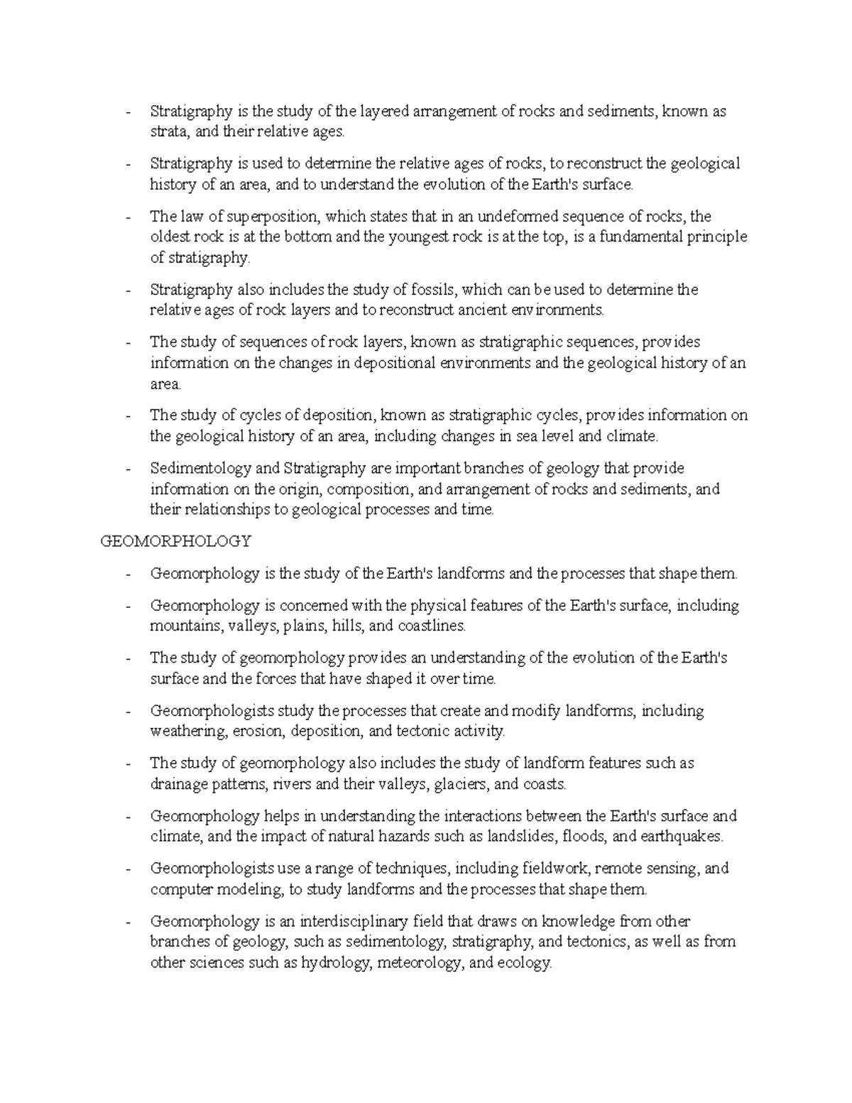 Geology Notes 3 - Formation and change of properties of rocks and ...