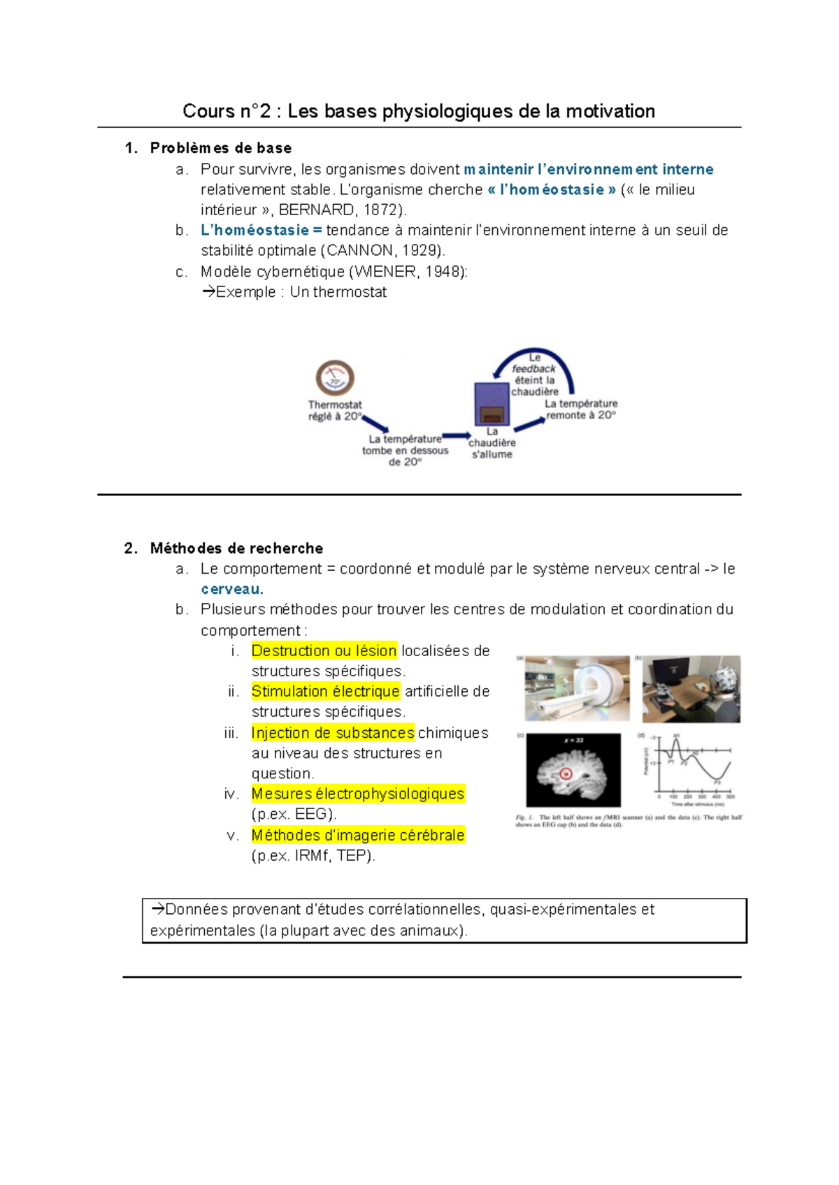Cours n°2 Motivation et apprentissage - Cours n°2 : Les bases ...