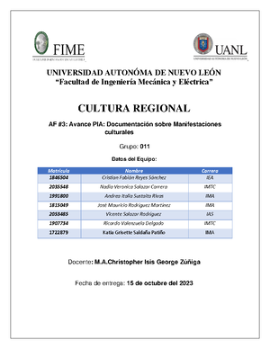 AF2 Revista Sobre Tipos DE Culturas - UNIVERSIDAD AUTÓNOMA DE NUEVO ...
