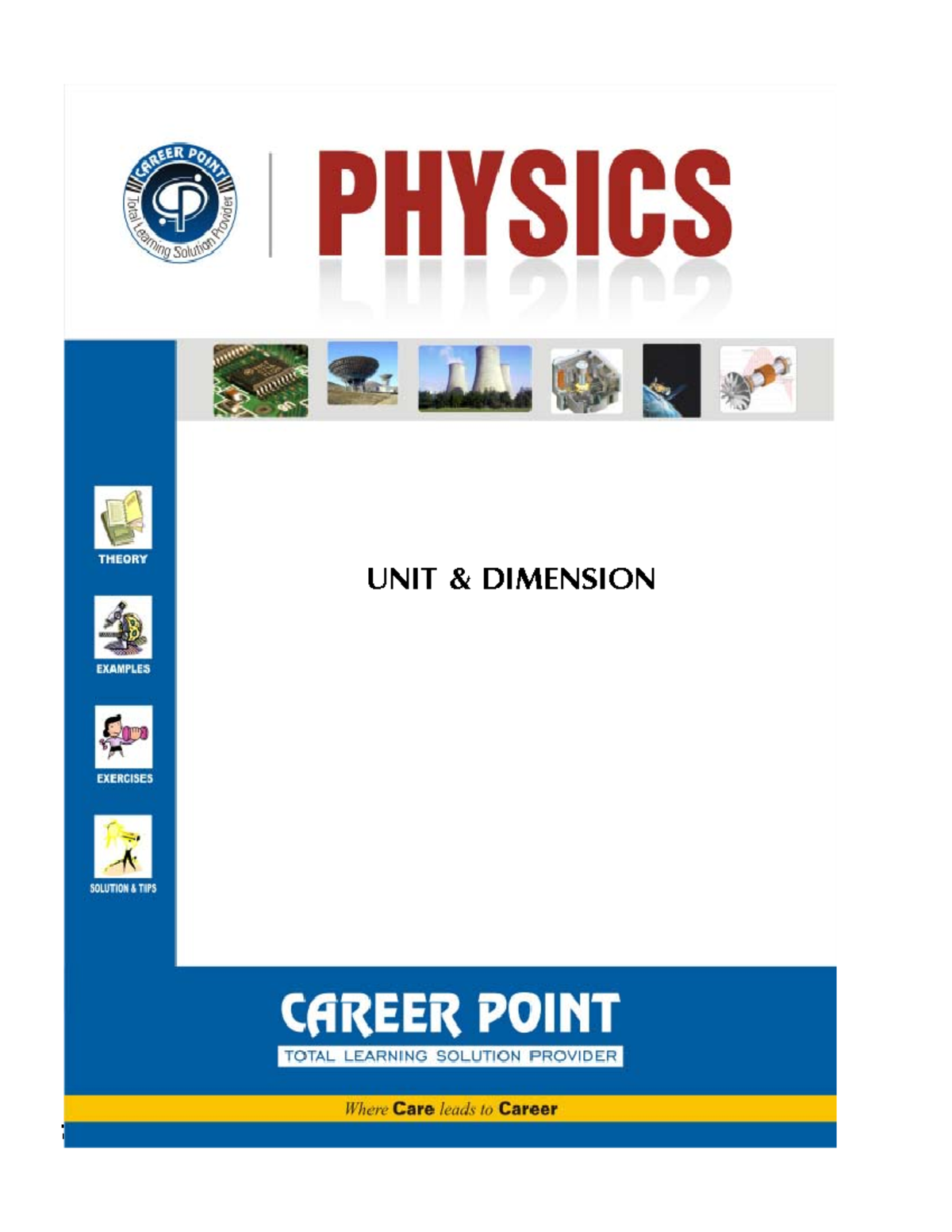 IIT Physics Unit Dimension - UNIT & DIMENSION Preface IIT - JEE ...