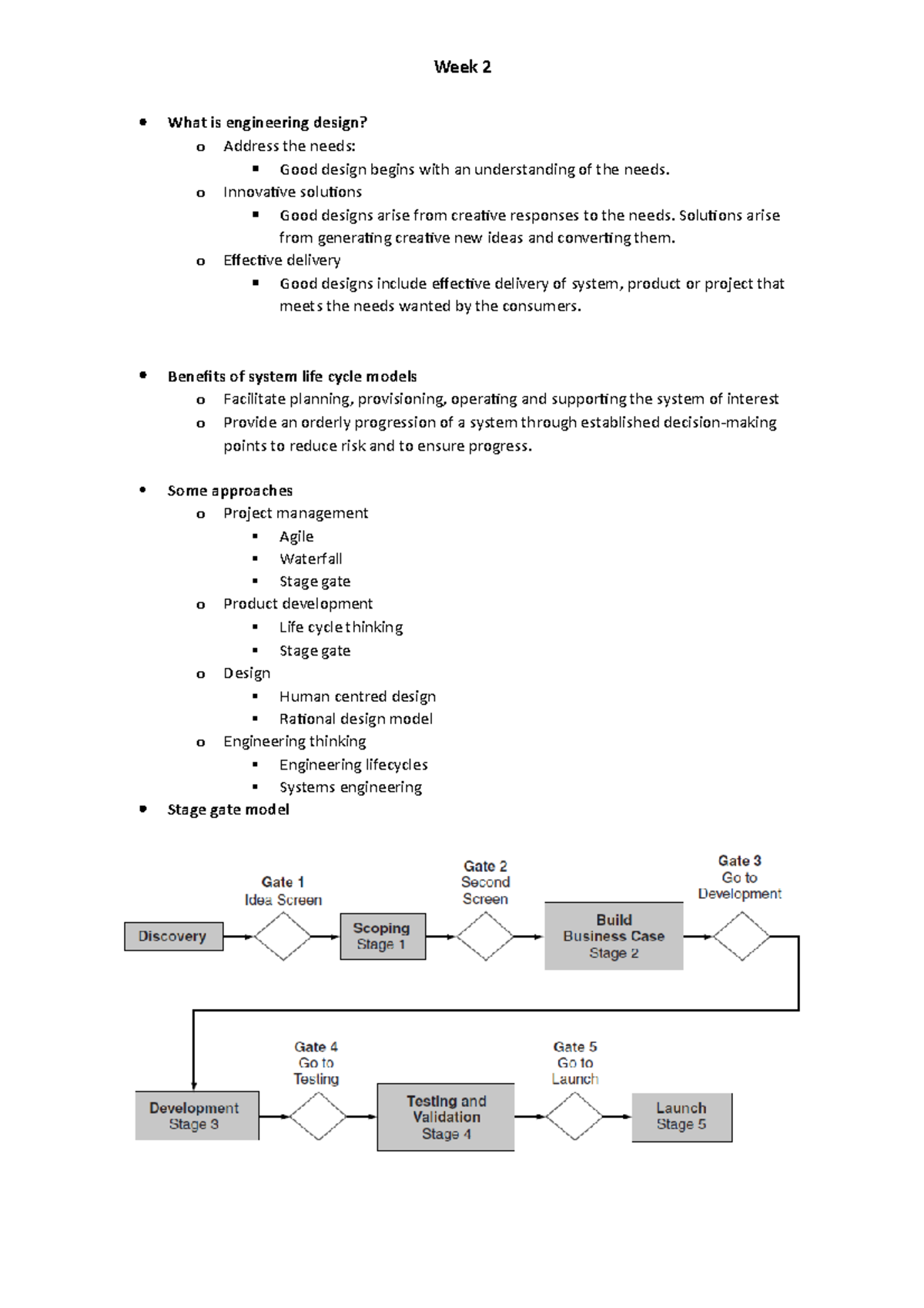 DAIF week 2 lecture - Week 2 What is engineering design? o Address the ...