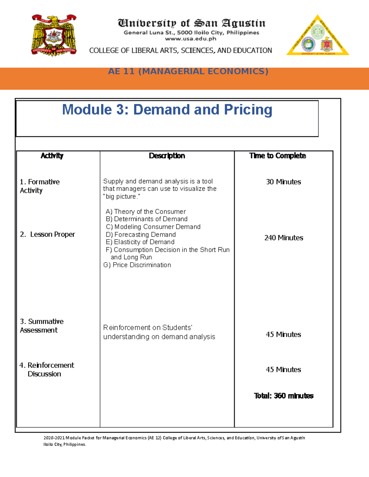 Module 3 in AE 11 - To understand deeper about the said topic and ...