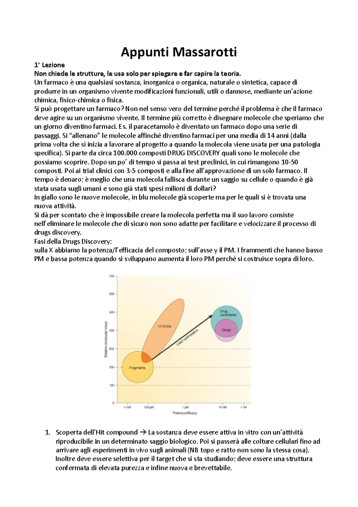 Appunti di lezione del secondo anno di biotec del prof massarotti ...