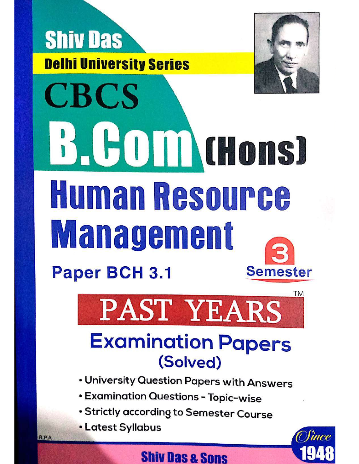BG ( Aryan ) HRM 10 Years - Bachelor of Arts (Honours Course ...