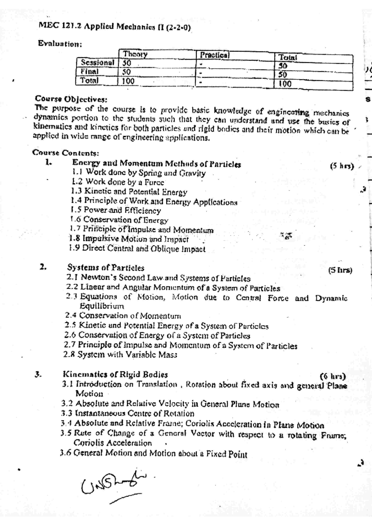 Am II note - Applied Mechanic II - Studocu