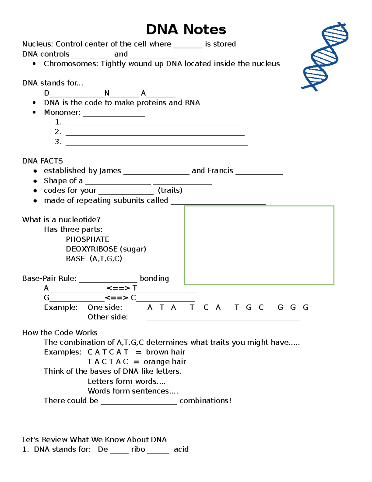1DNA+Fill+In+Notes_in the ass and butt hole - DNA Notes Nucleus ...