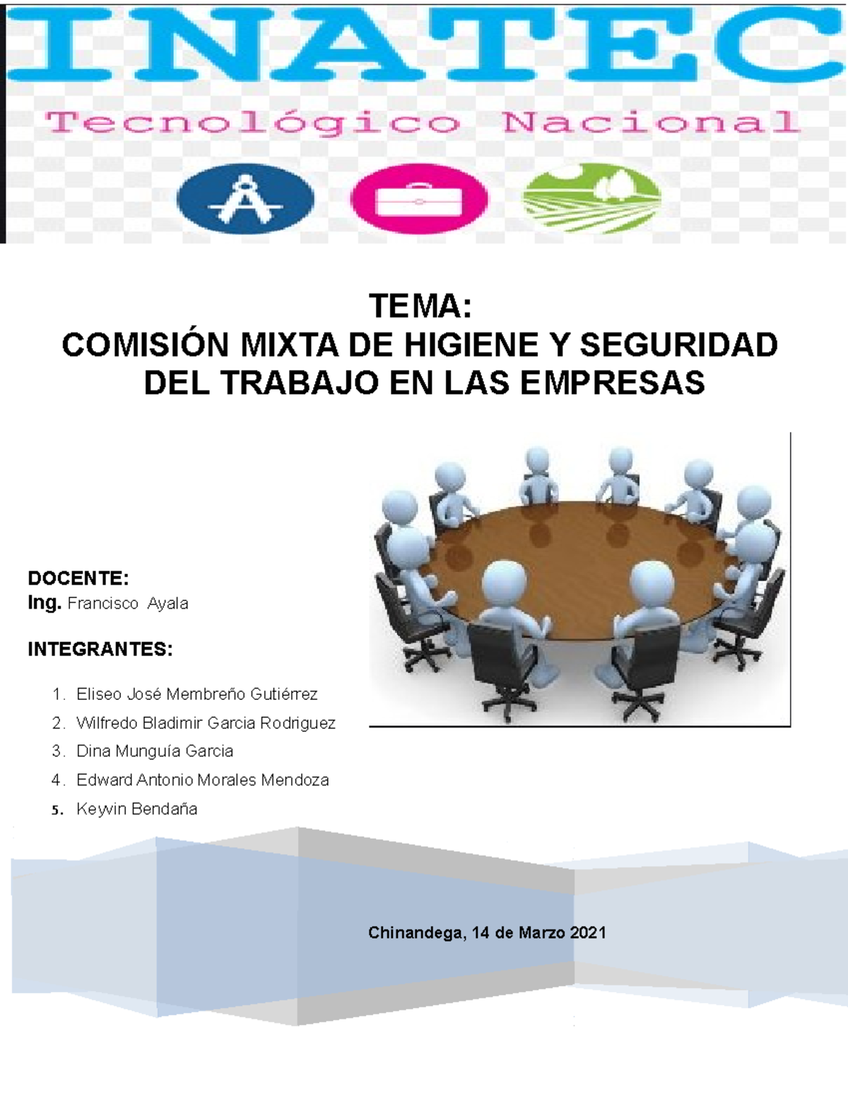 QUÉ ES LA Comisión Mixta - TEMA: COMISIÓN MIXTA DE HIGIENE Y SEGURIDAD DEL TRABAJO EN LAS ...