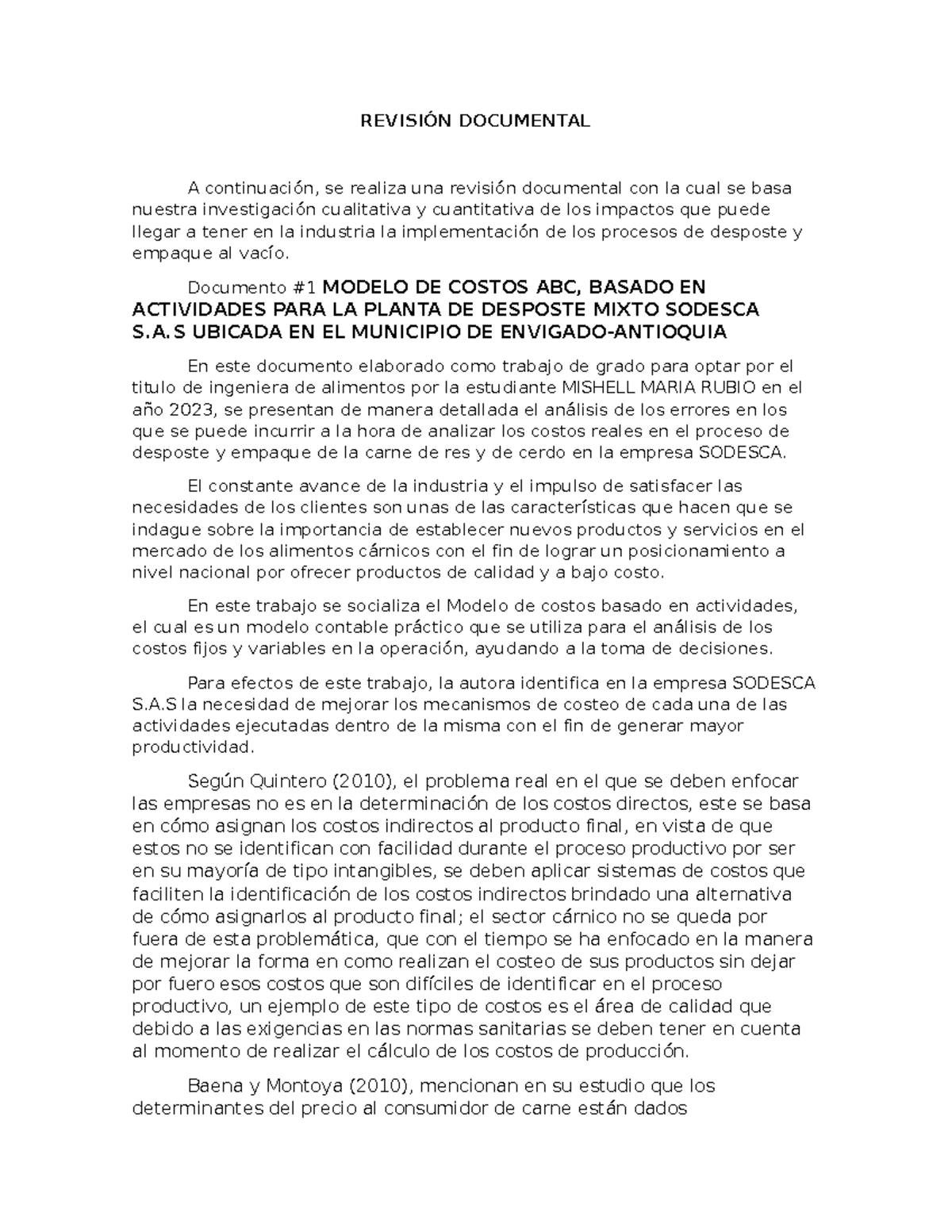 Revisión Documental - APUNTES - REVISIÓN DOCUMENTAL A continuación, se ...