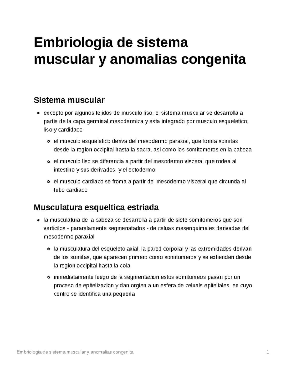 Embriologia de sistema muscular y anomalias congen ...