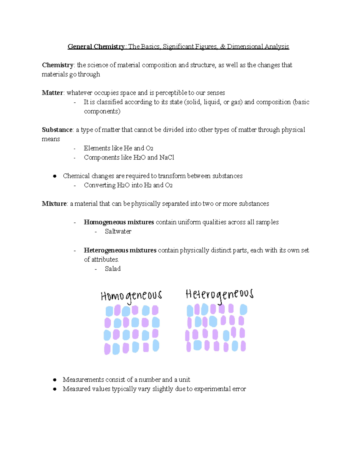 General Chemistry The Basics, Significant Figures, & Dimensional ...