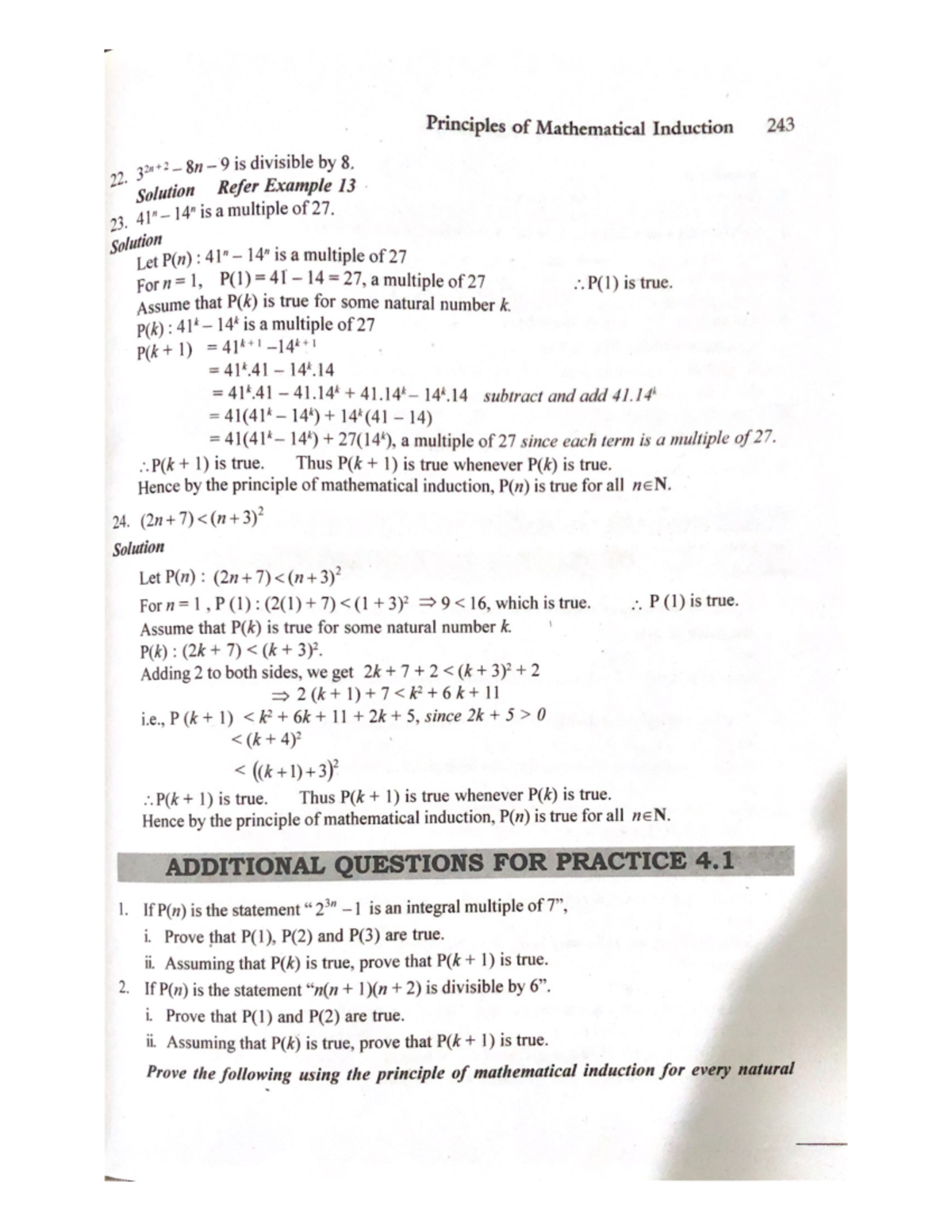 Principles of Mathematical Induction - Mathematics - Studocu