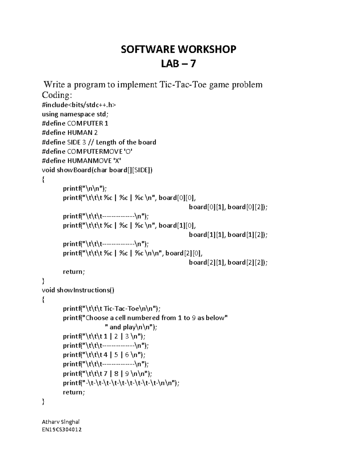 Atharv Singhai EN19CS304012 7 jdcn wj nind - Atharv Singhai SOFTWARE ...