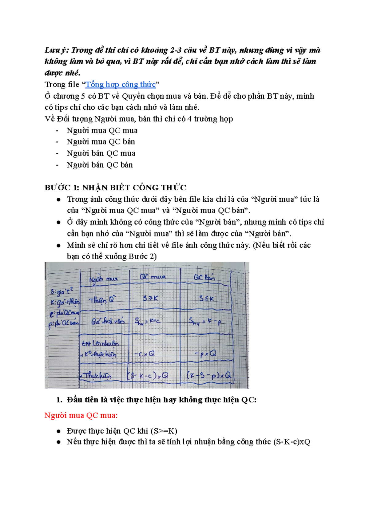 CÁCH LÀM BT QUYỀN CHỌN - noooo - Lưu ý: Trong đề thi chỉ có khoảng 2-3 câu về BT này, nhưng đừng ...