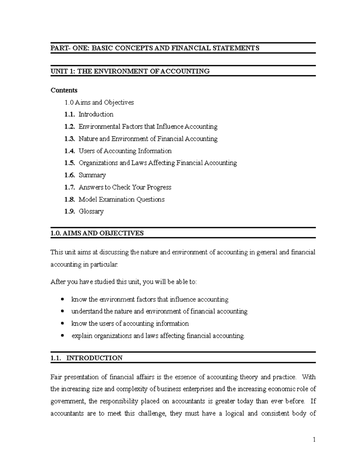 Unit 1 - New Lecture Notes of DMU - PART- ONE: BASIC CONCEPTS AND ...