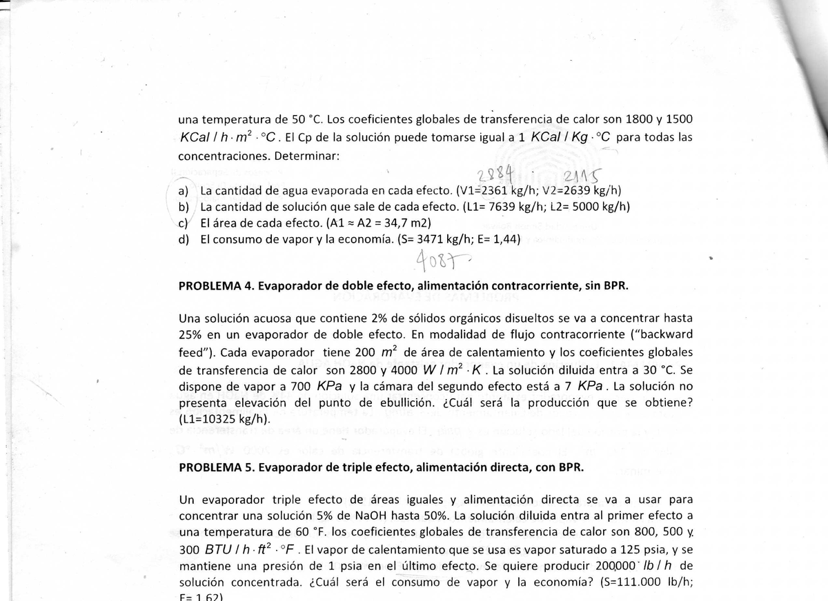 TF-3341 Problemas Evaporación - Química Universitaria - Studocu