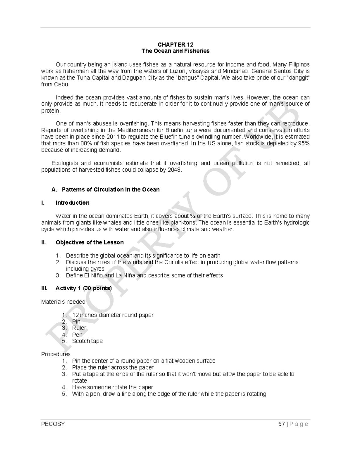 Gelect 3 Chapter 12 - People and the Earth's Ecosystem Notes - CHAPTER ...