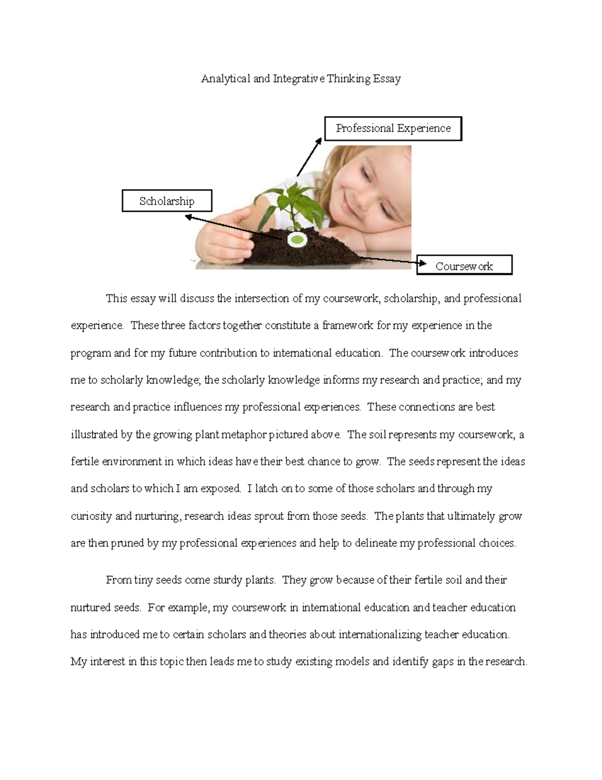 Michael 8.2013 Analytical and Integrative Thinking Essay - Analytical ...
