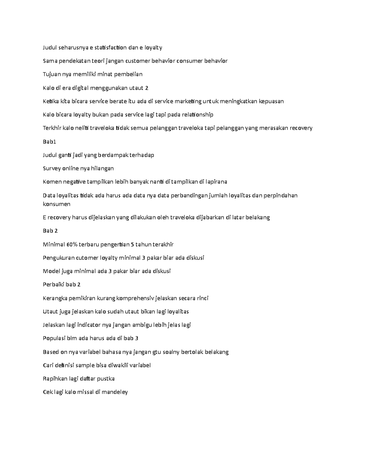 Catatan Revisi - kesahatan yang dijaga - Judul seharusnya e ...