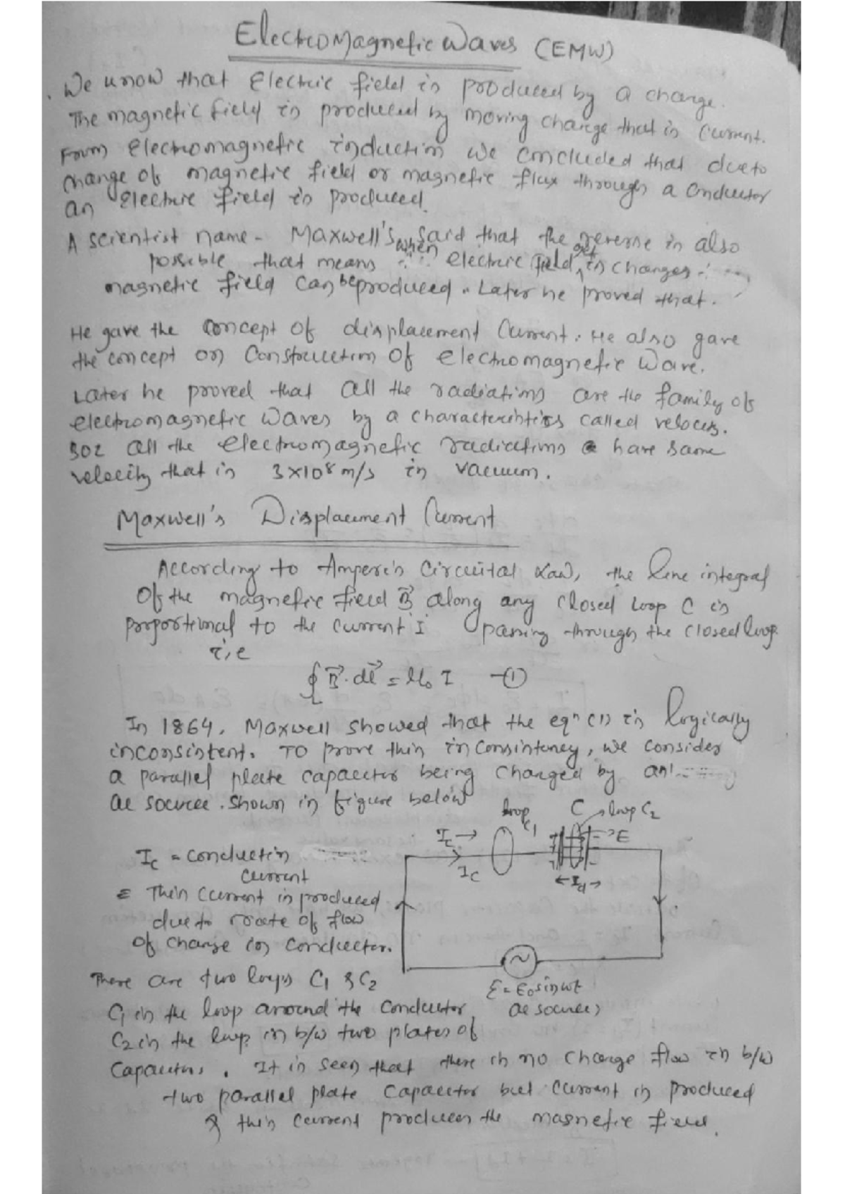 Electromagnetic waves (EMW)part1 - Electromagnetic waves (EMW) We know ...