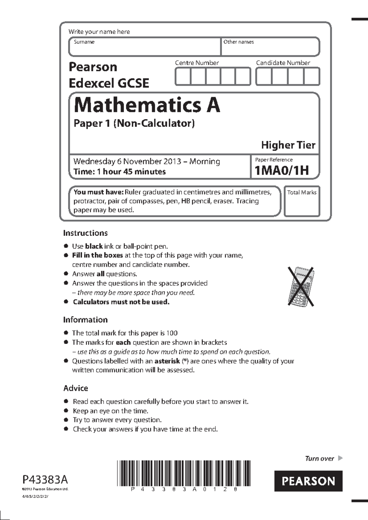 1MA0 1H que 2013 1106 - math lecture notes and practice material and ...