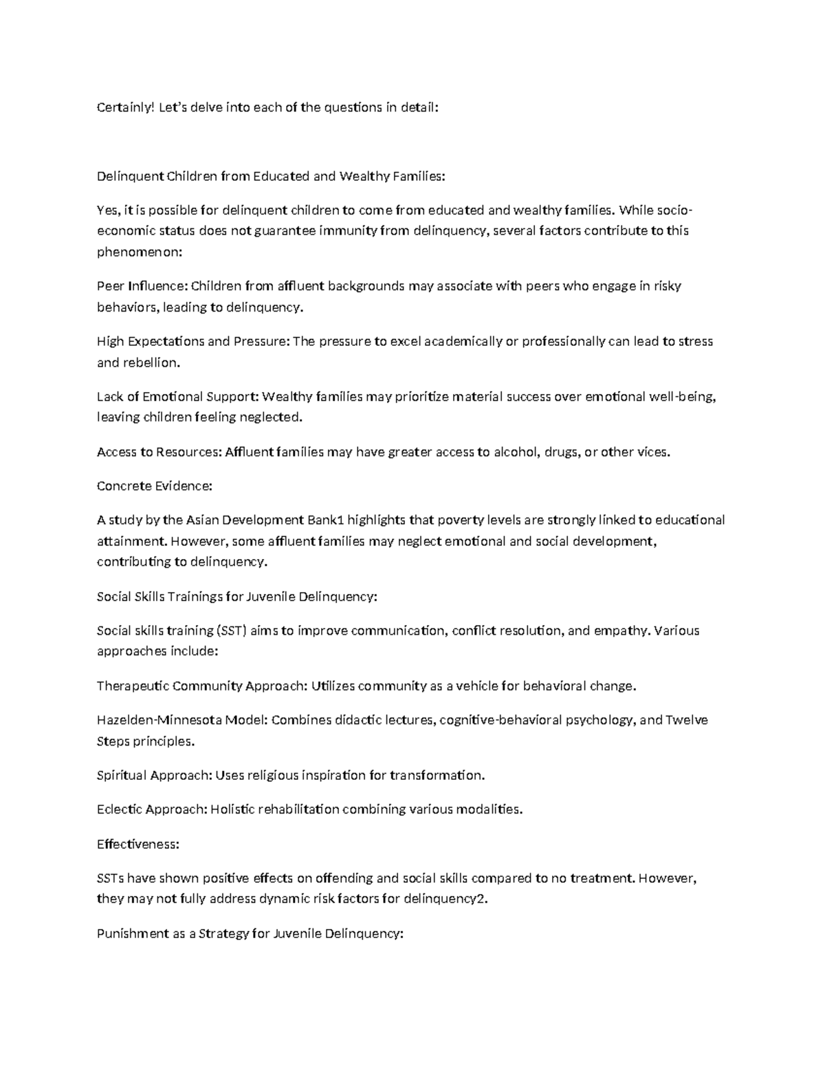 Final lomarda - Certainly! Let’s delve into each of the questions in ...