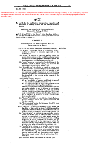 Long-term Insurance Act 52 of 1998 - REPUBLIC OF SOUTH GO VE R NM E NT ...