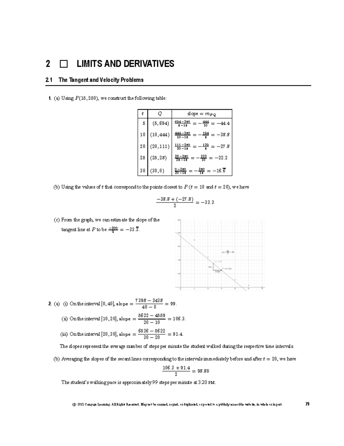 Ch2 Limits and Derivatives - 2 LIMITS AND DERIVATIVES 2 The Tangent and ...