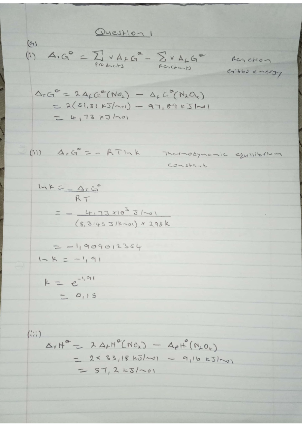 Che3792 assignment 1 - Studocu