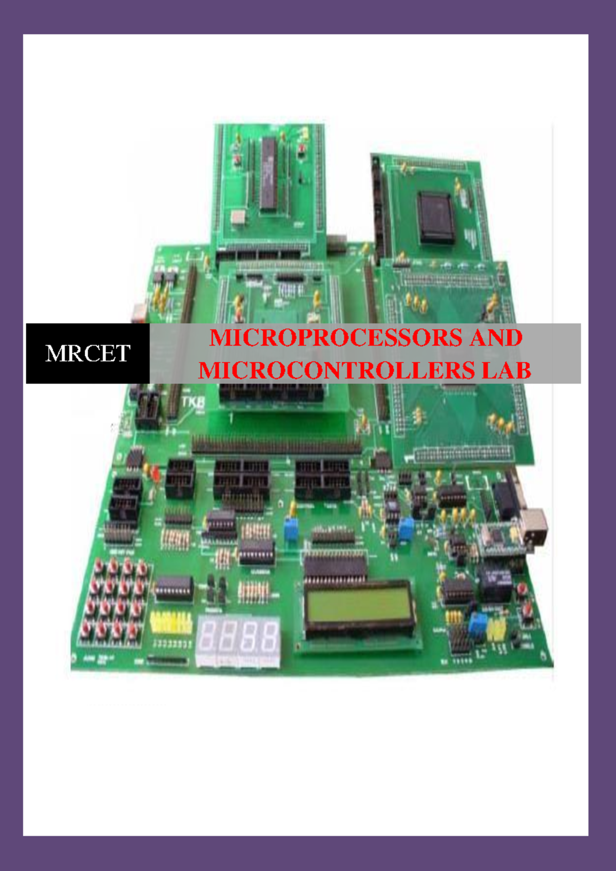 MPMC LAB Manual - All experiments - MRCET MICROPROCESSORS AND MICROCONTROLLERS LAB ...