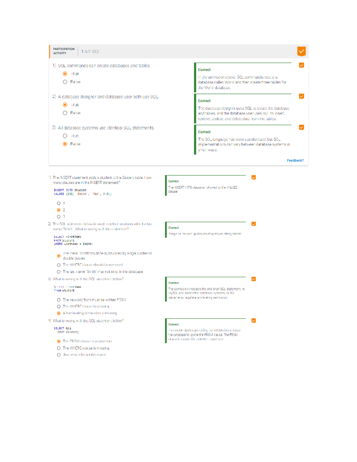 Zybooks - Section 1 - Work - DAD-220 - Studocu