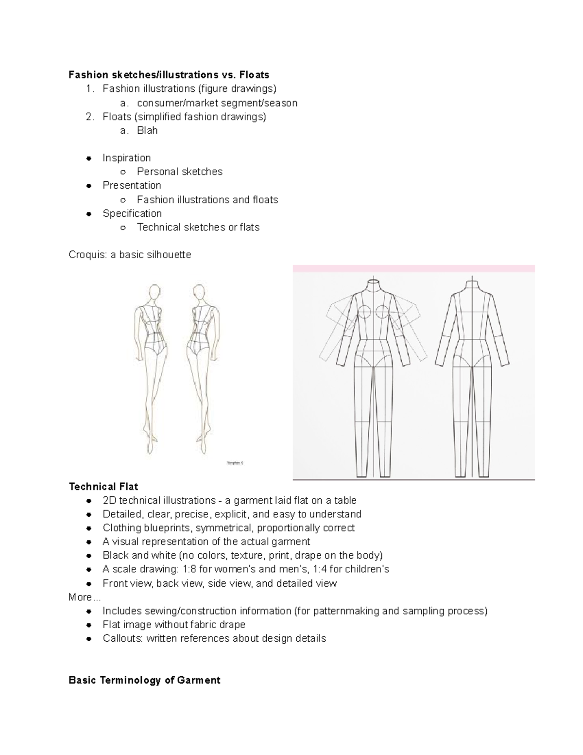 FASH180 - 9/21 Notes - Fashion sketches/illustrations vs. Floats 1 ...