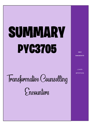Potential phases and aspects of transformative counselling encounters ...
