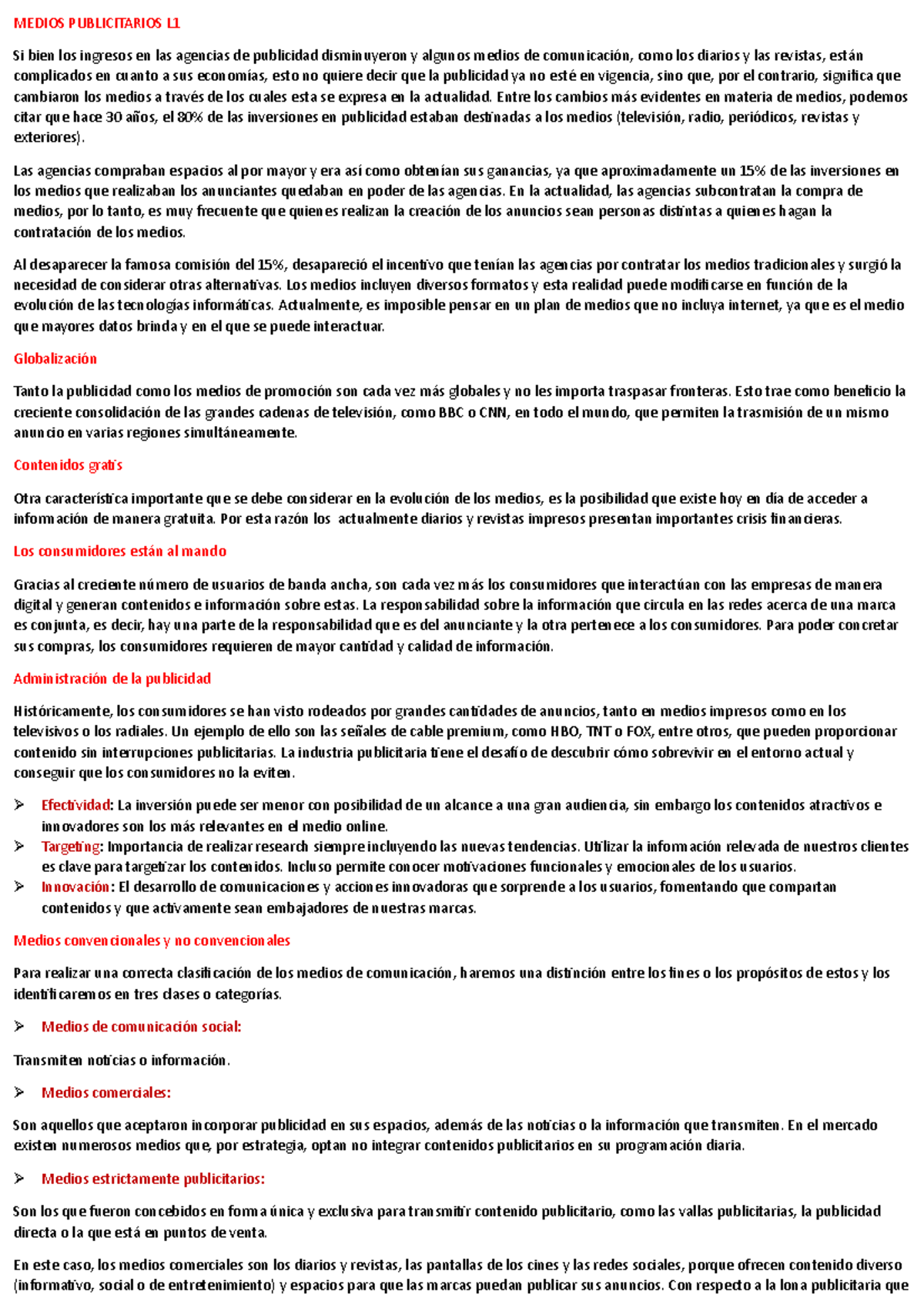 Modulo 3 publicidad resumen completo 2021 - Publicidad - Siglo 21 - Studocu