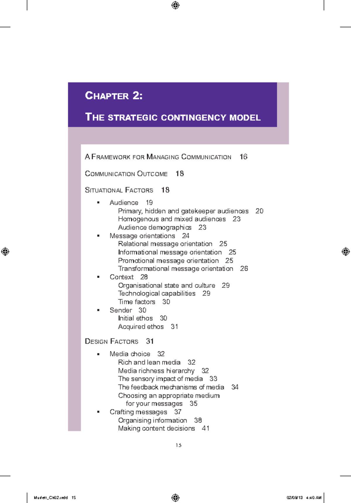 Murfett-Yew-Ch02 - Chapter 2: The strategic contingency model A ...