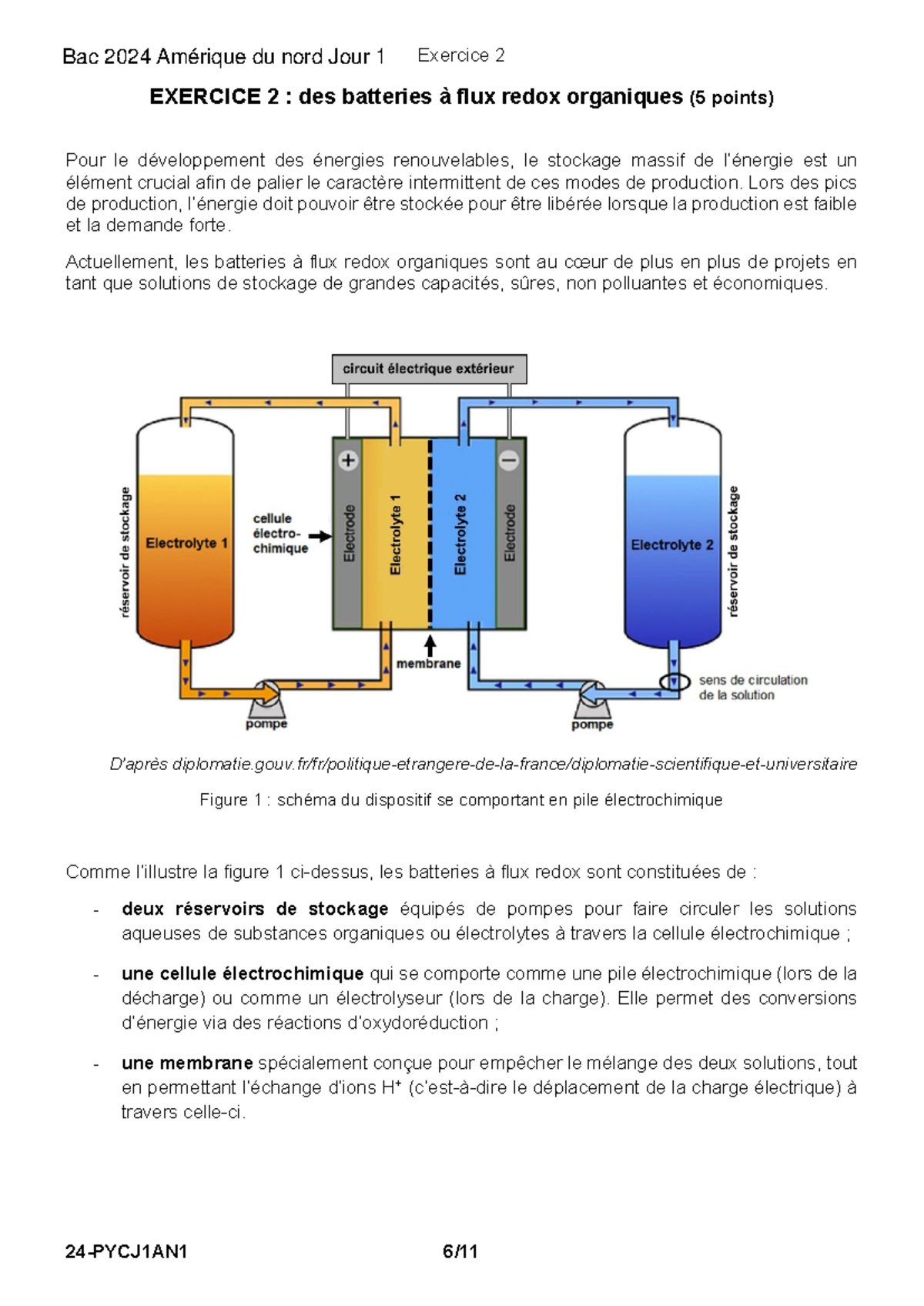 2024-Am Nord-J1-Exo2-Sujet-Batteries Organiques-5pts 0 - Exercice 2 24 ...