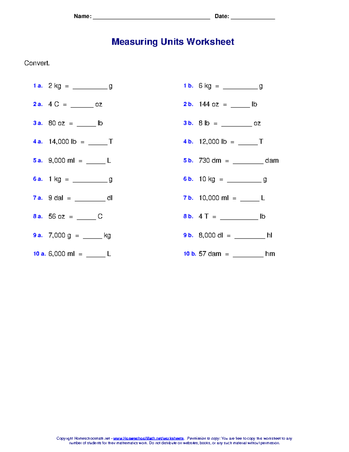 Measurement Units Worksheet - SELF101 - Studocu