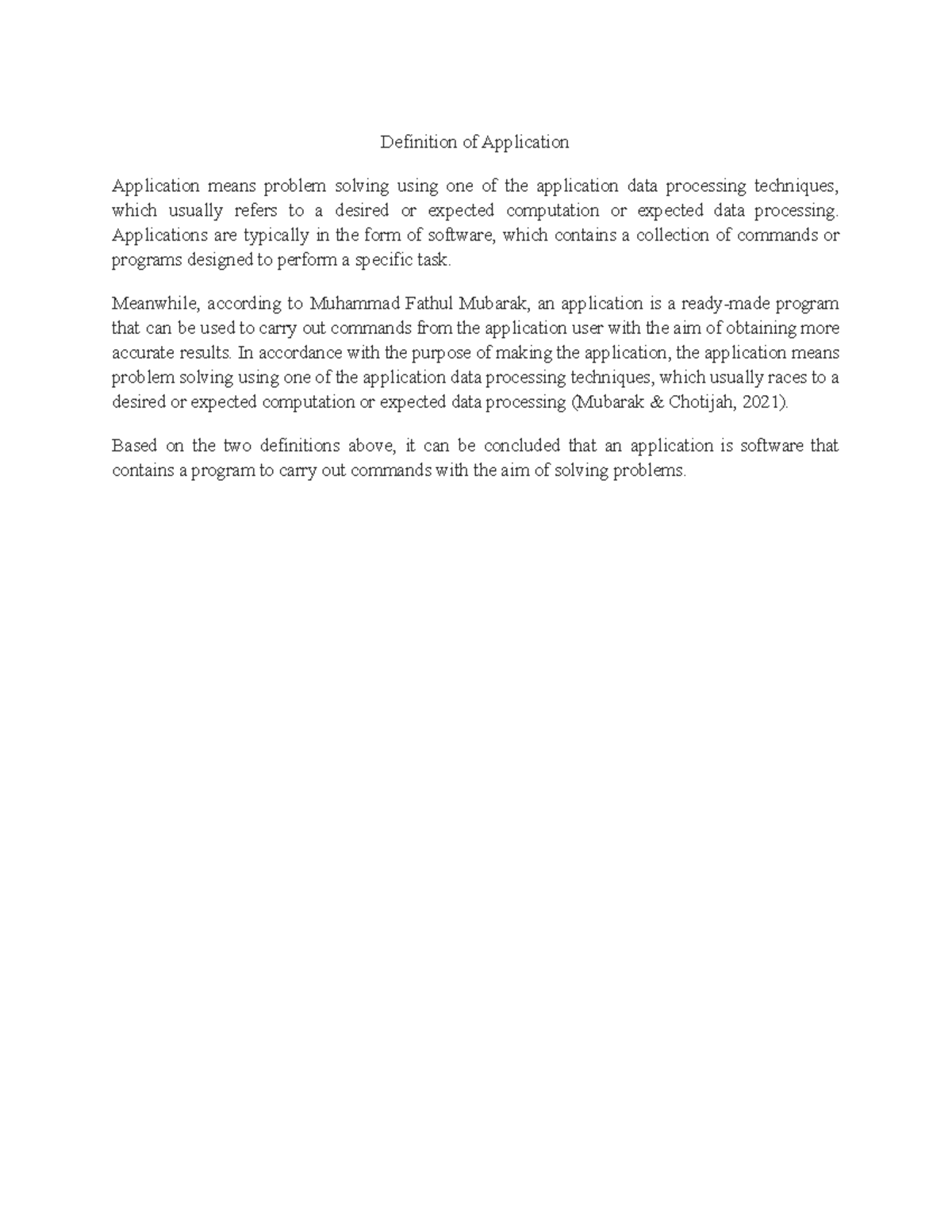 Definition Of Application Definition Of Application Application Means