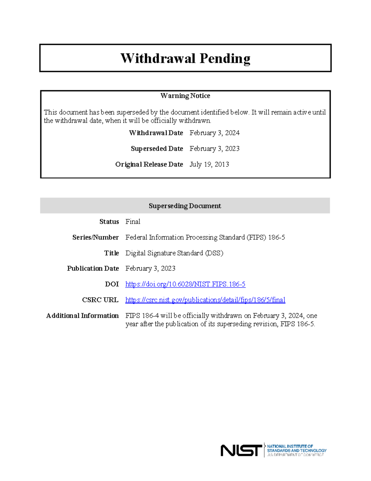 Data Signatures - cybersecurity - Withdrawal Pending Warning Notice ...