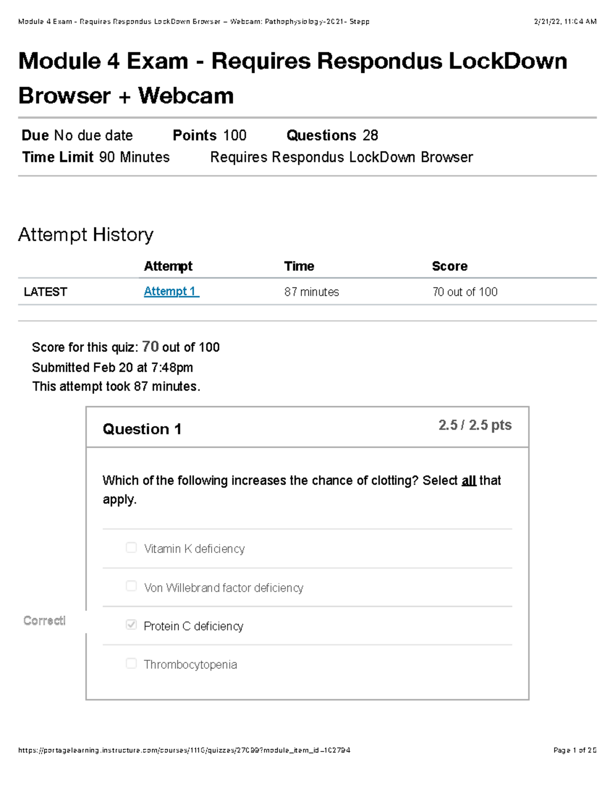 Module 4 Exam Requires Respondus Lock Down Browser Webcam ...