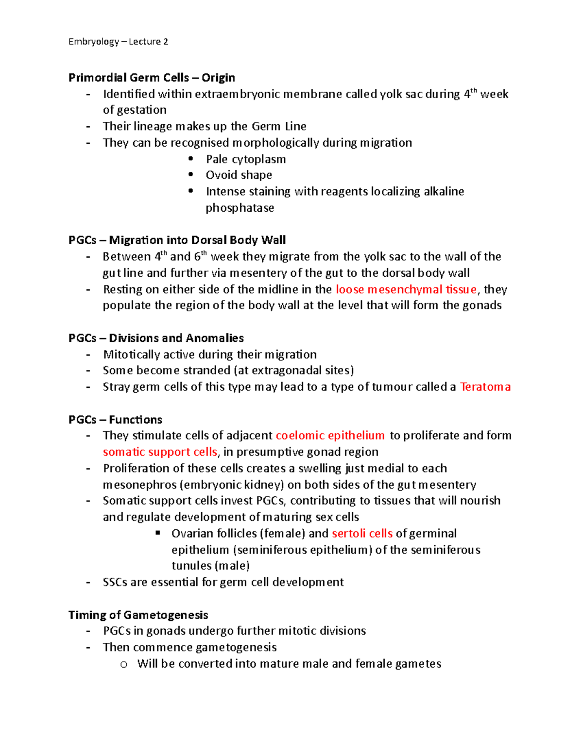 Lecture 2 Notes (2017 08 16 16 44 26 UTC) - Primordial Germ Cells ...