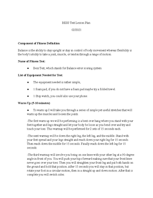 BESS Test Class Data - BESS Test Data Age: 18 Gender: Female Total ...