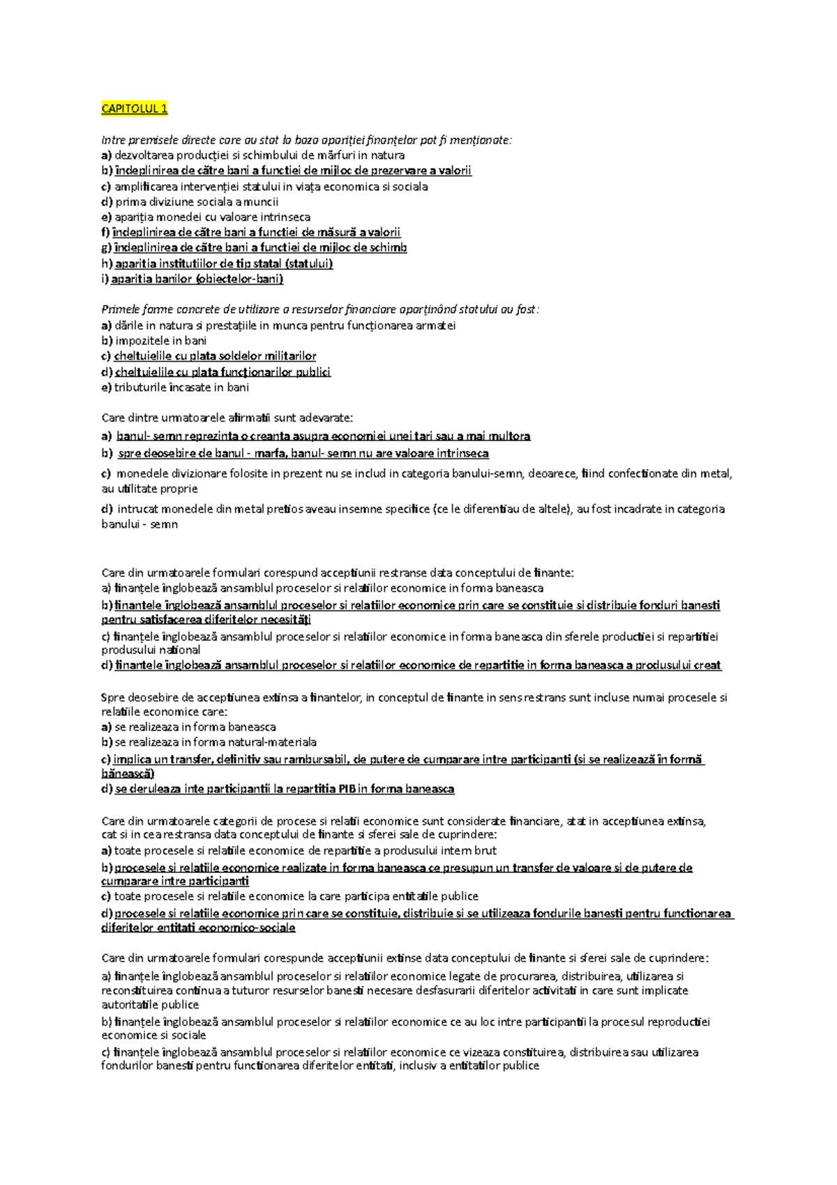 modele grila cap 1 2 3 Finante - CAPITOLUL 1 Intre premisele directe ...
