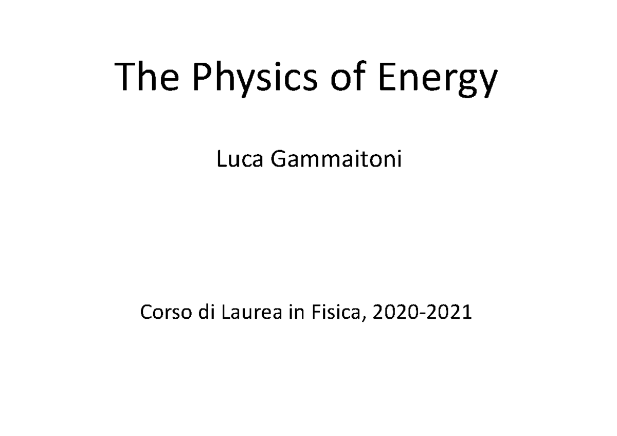 2 Introduction to thermodynamics - Corso di Laurea in FISICA The ...