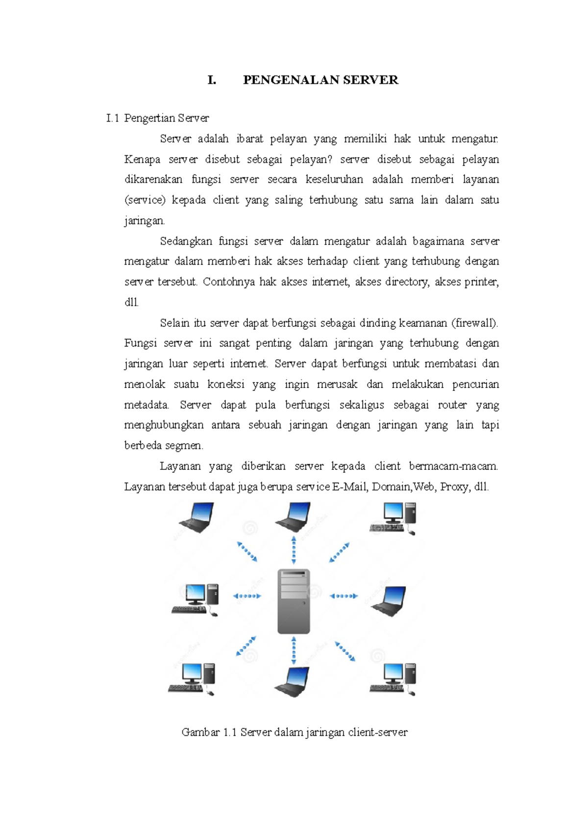 Modul Komputer Jaringan Konfirgurasi Server - I. PENGENALAN SERVER I ...