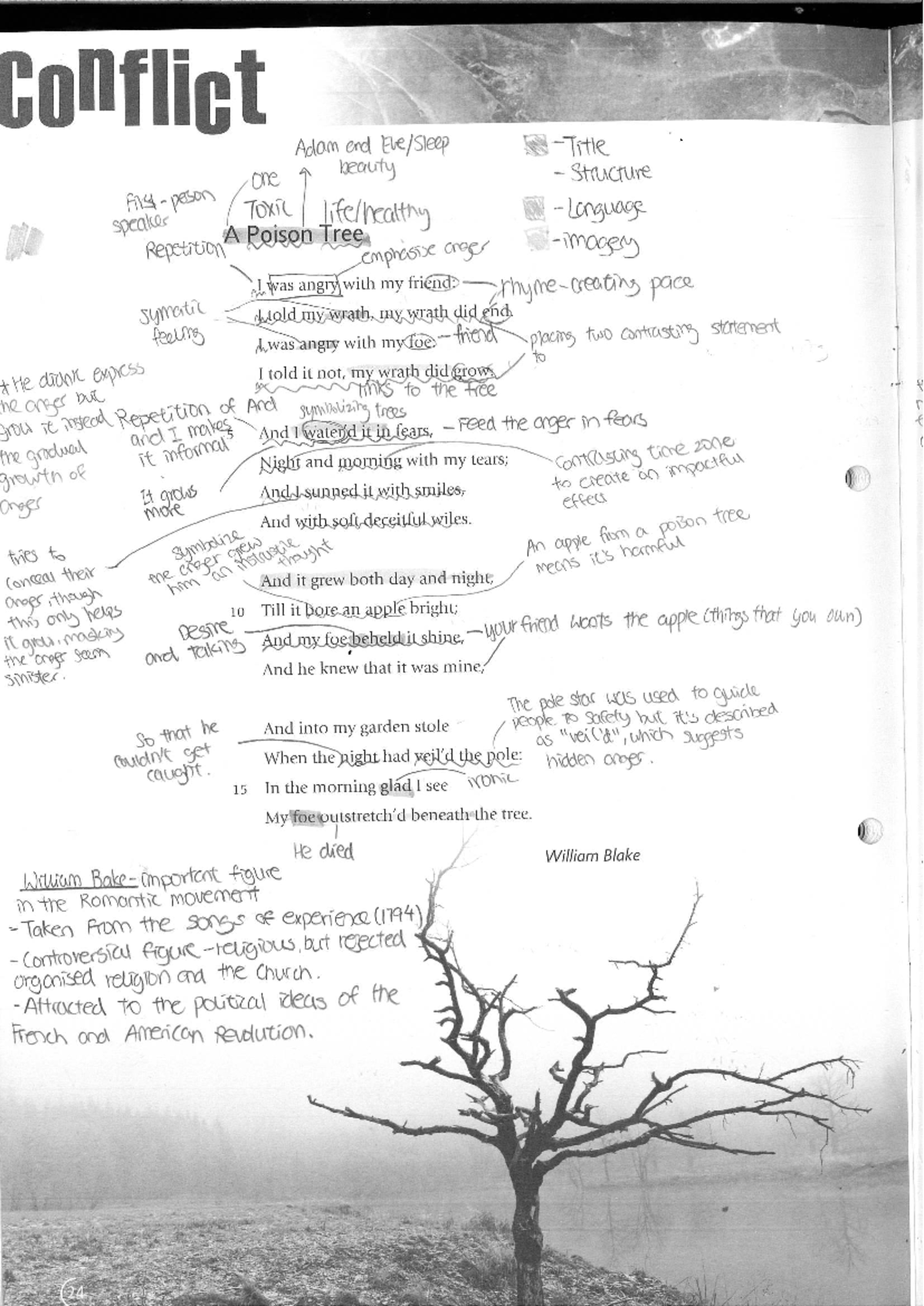 English Literature Poems Edexcel Conflict - Conflict Adam end one ...