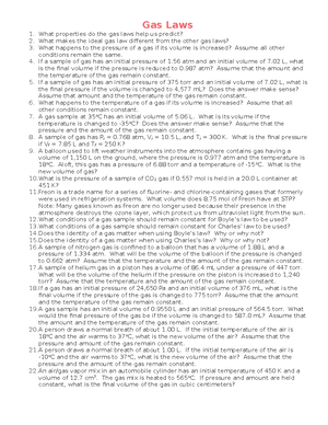 Chem Practice Problems - AP Chemistry Practice Problems Module 5 ...