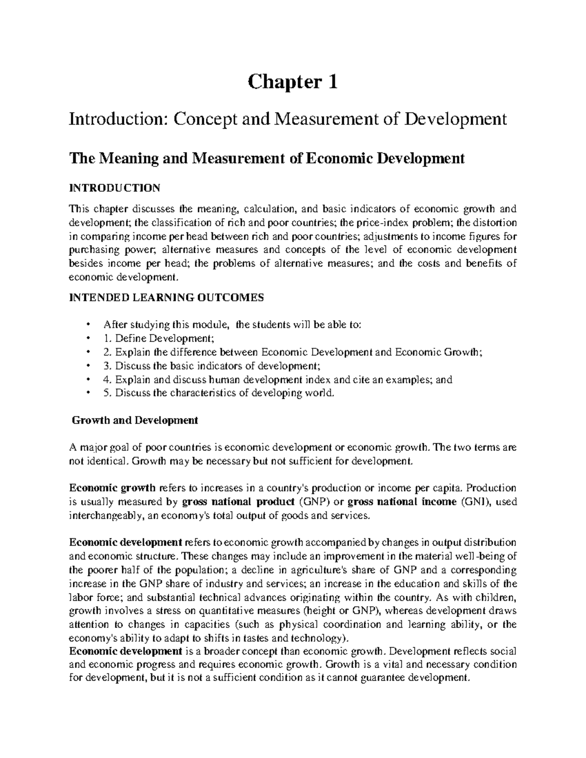 Chapter 1 Updated Module in ECO 310 Introduction to Economic ...