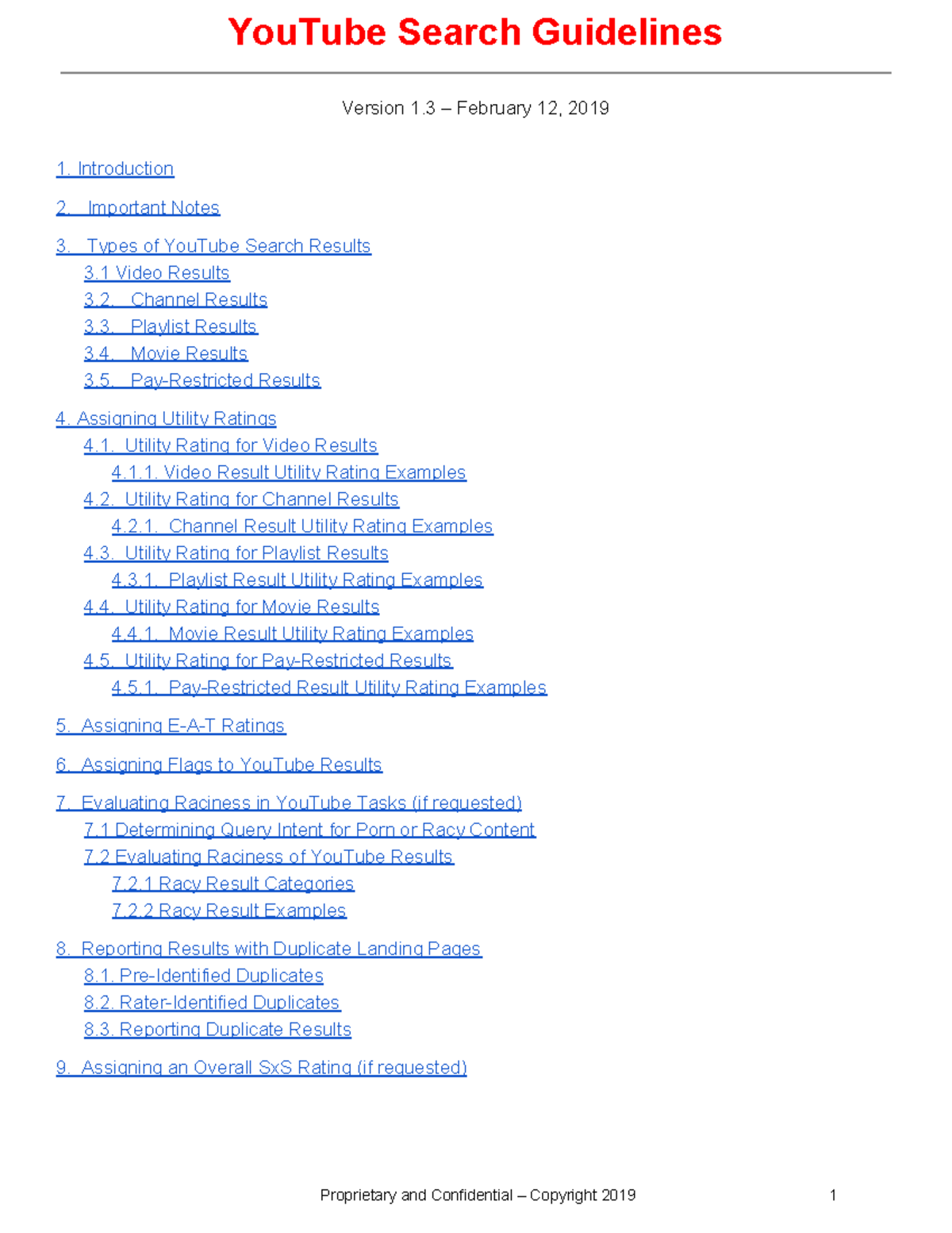 You Tube Guidelines - dáadsdsdsađsa - YouTube Search Guidelines Version ...